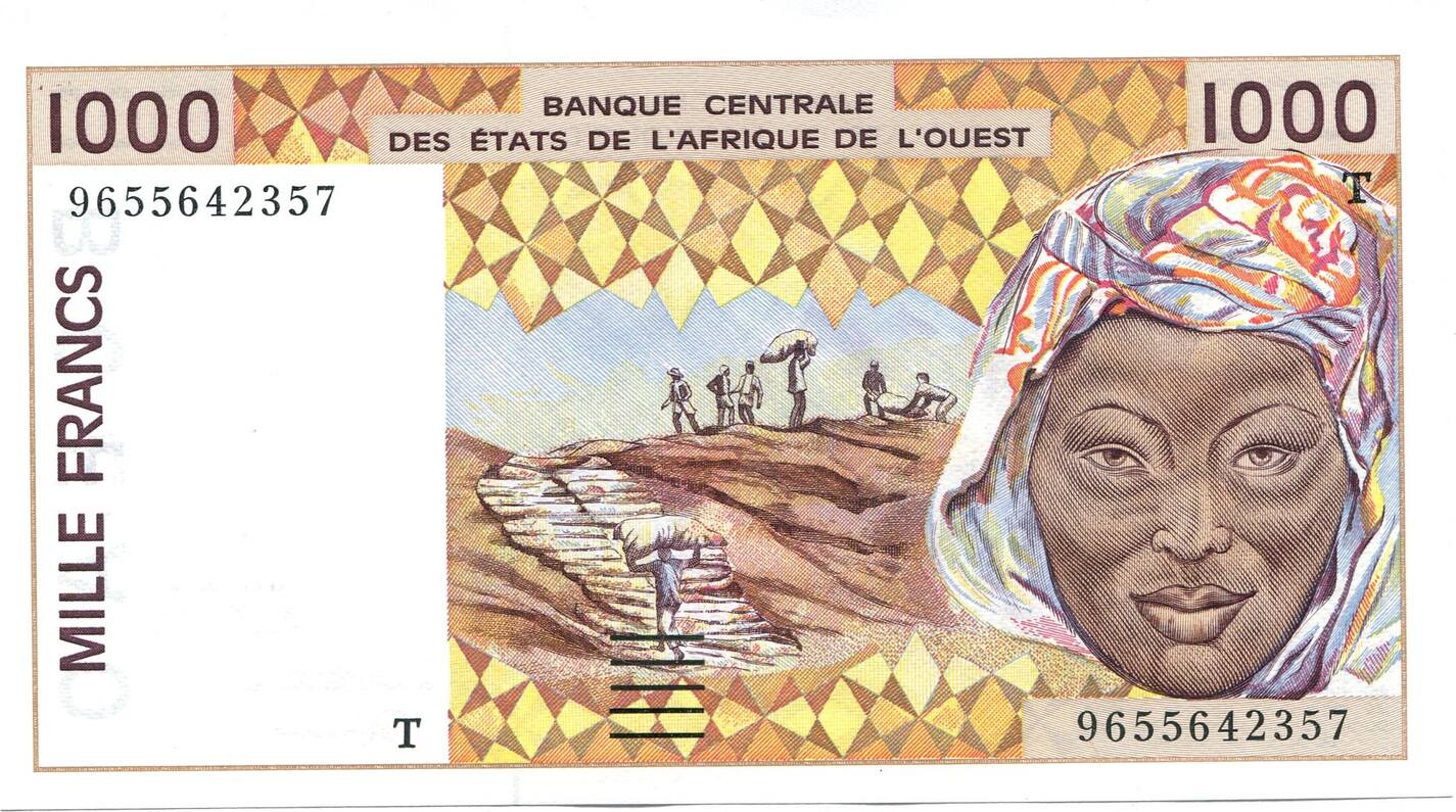 Westafrikanische Staaten, 1000 Francs 1996 T unc | MA-Shops