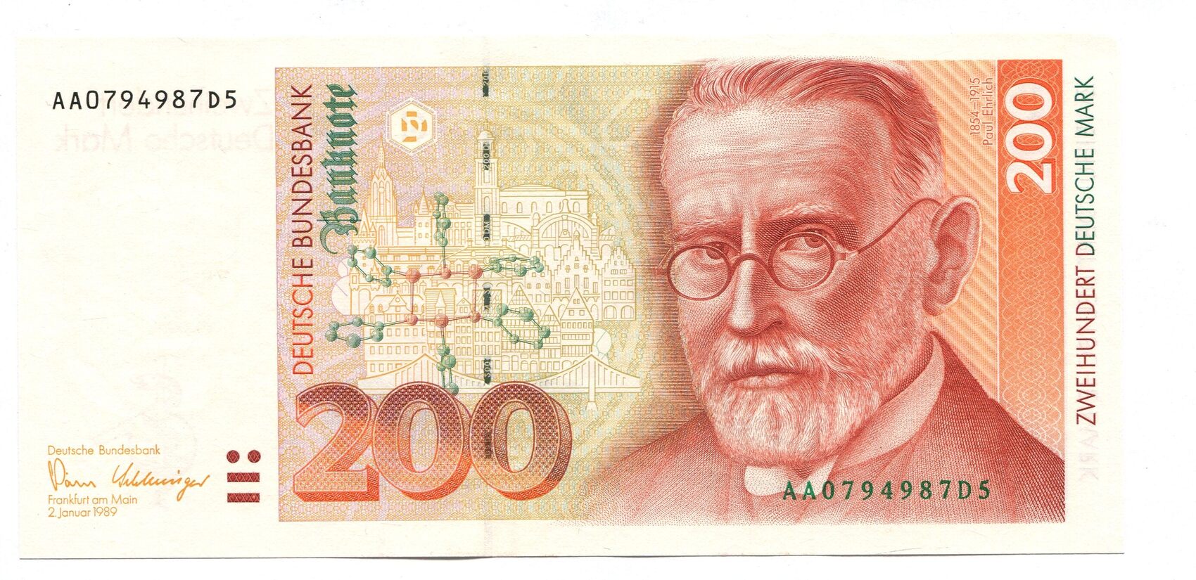 Deutschland, 200 Mark 1989 unc | MA-Shops