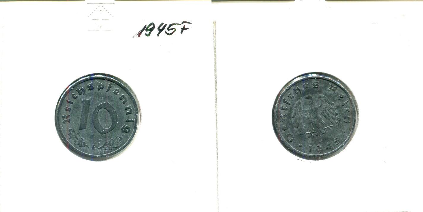 Deutsches Reich 10 Reichspfennig 1945 ss/vz | MA-Shops