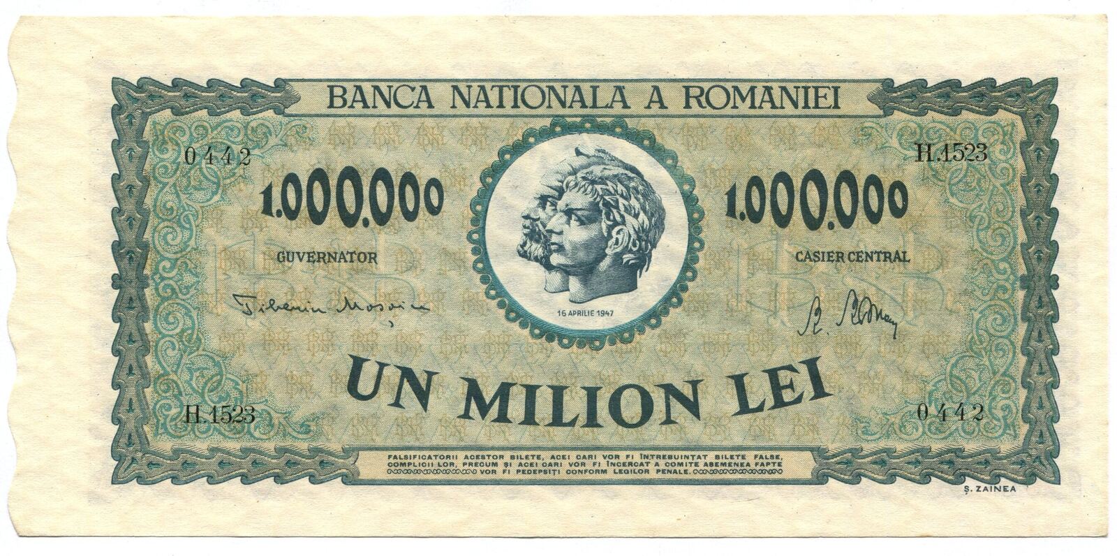 Rumänien, 1000000 Lei 16.04.1947 unc | MA-Shops
