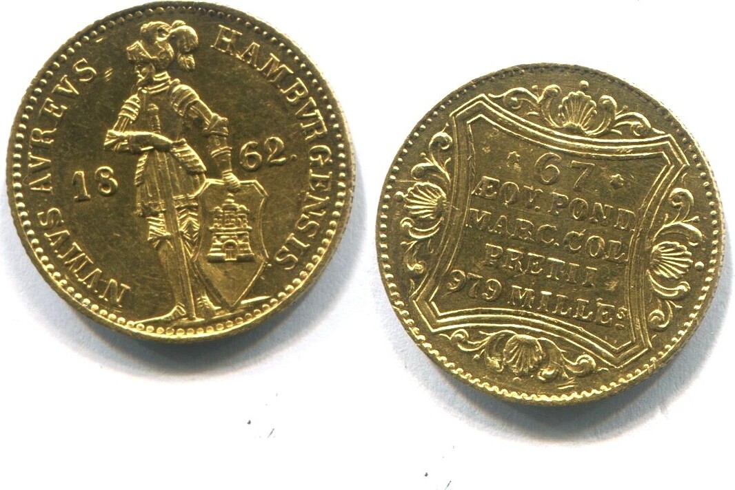 Hamburg, Dukat 1862 vz | MA-Shops