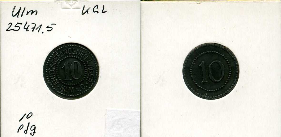 Deutschland/Ulm, 10 Pfg o.D. Kriegsgefangenen-Lager, ss/vz, | MA-Shops