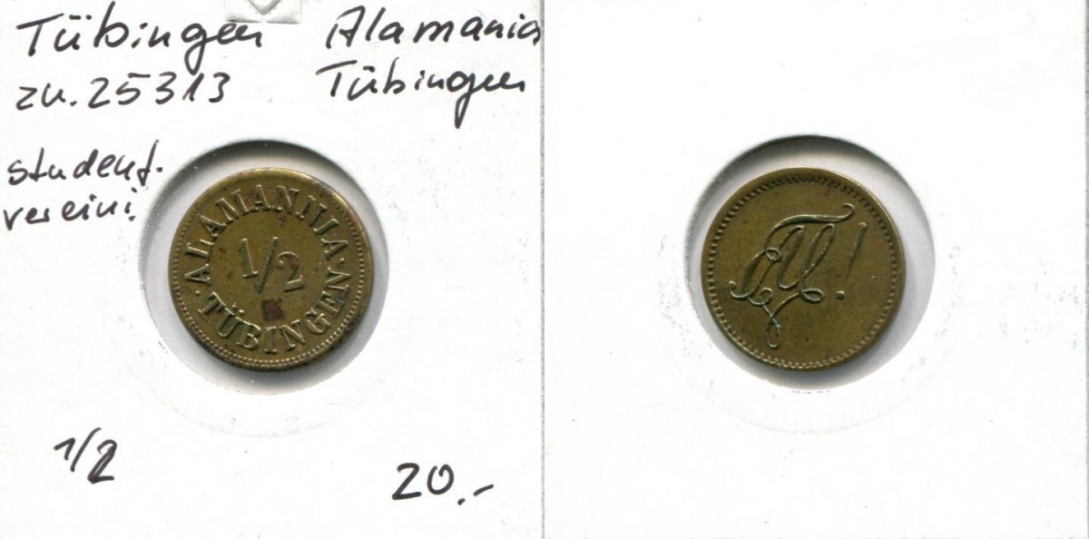 Tübingen, 1/2, o.J. Alamannia, ss, | MA-Shops