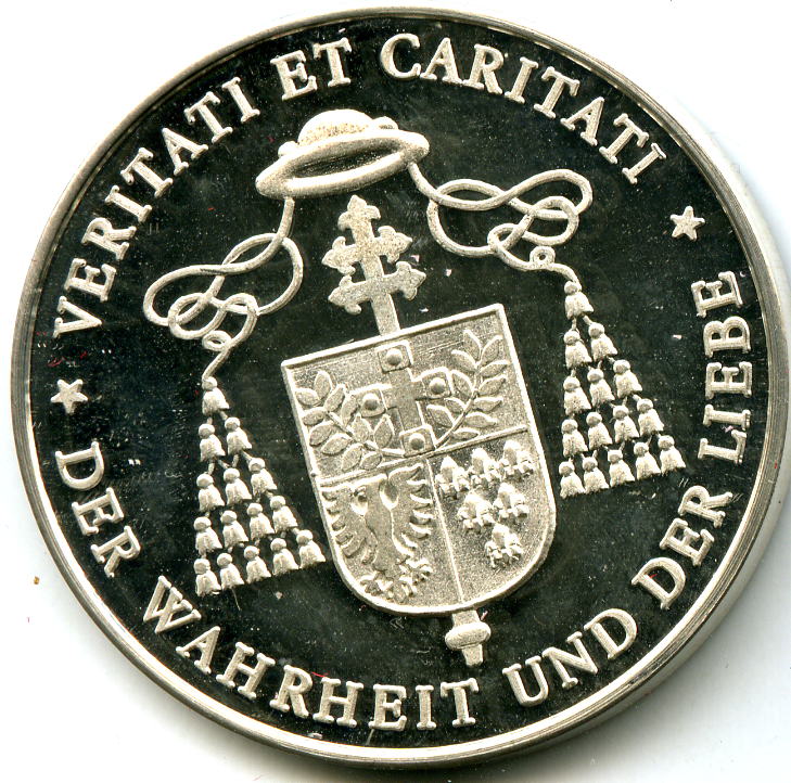 Schlesien AG Medaille 1964 ~ Breslau / Fürsterzbischof Adolf Kardinal ...