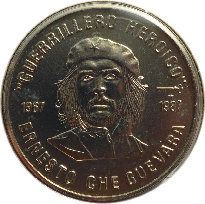 Kuba 1 Peso + 3 Peso Banknote 1987 Numisbrief mit Banknote und Münze ...