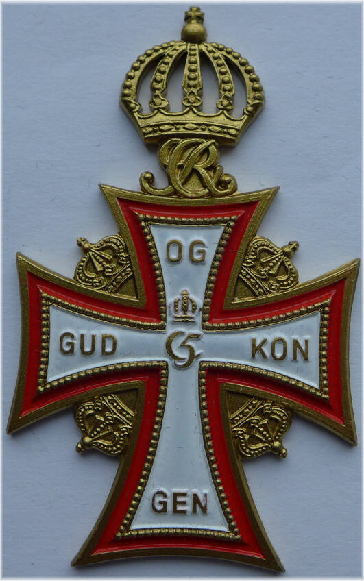 Göde Medaille Nachprägung Danebrog-Orden - Dänemark 1671 - Replik vz ...