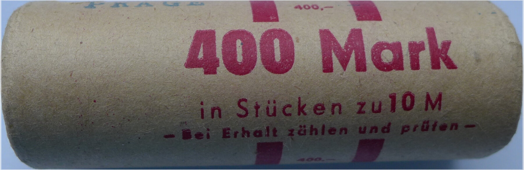 DDR 40 x 10 Mark 1990 100 Jahre 1. Mai - Tag der Arbeit - Originalrolle ...