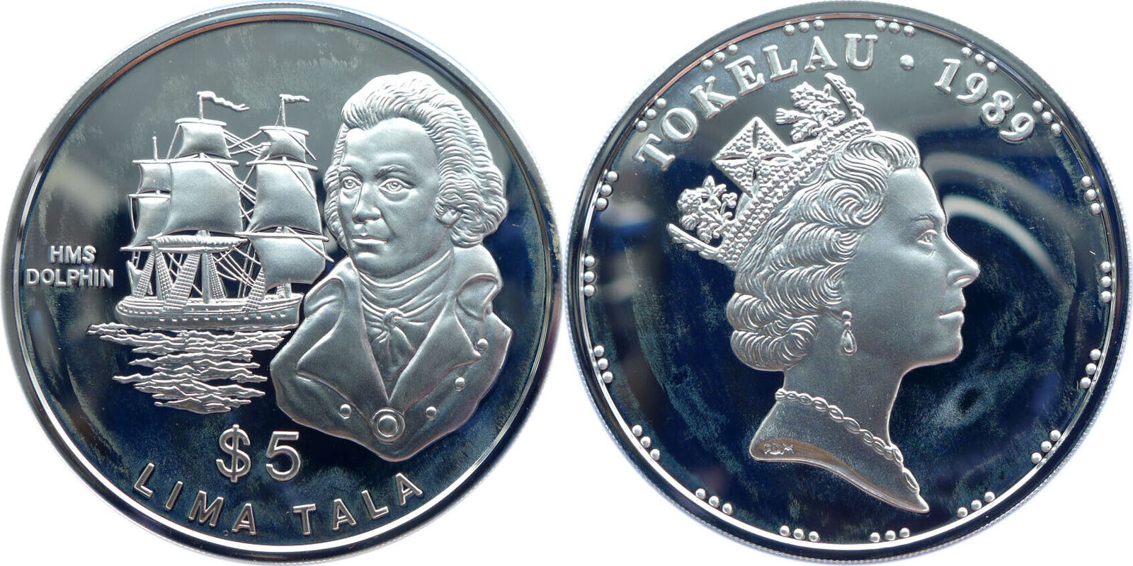 Tokelau 5 Lima Tala 1989 Kapitän Johan Byron - HMS Dolphin PP ...