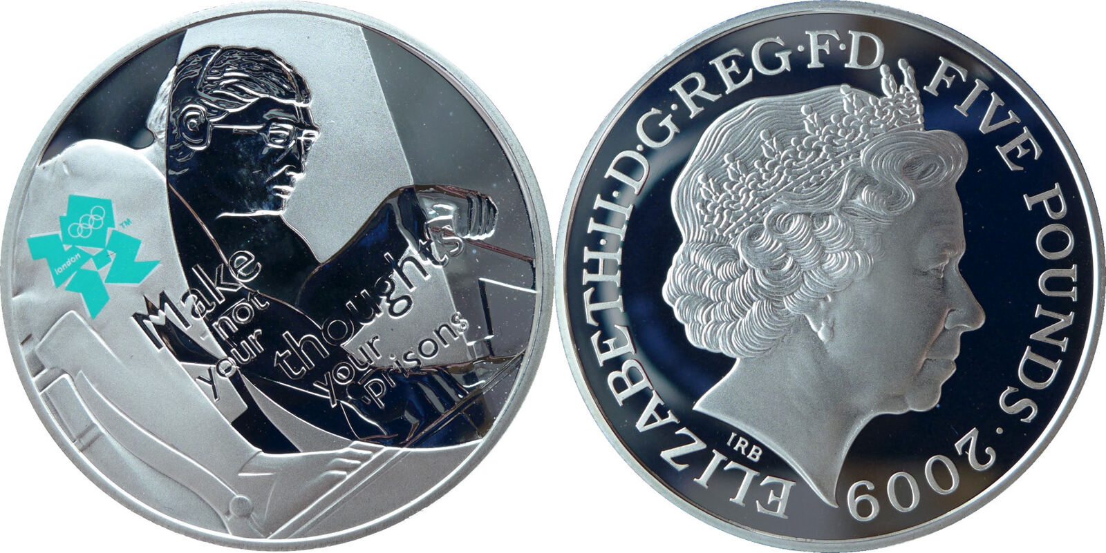 Großbritannien 5 Pfund 2009 Olympische Spiele 2012 in London -Issac ...