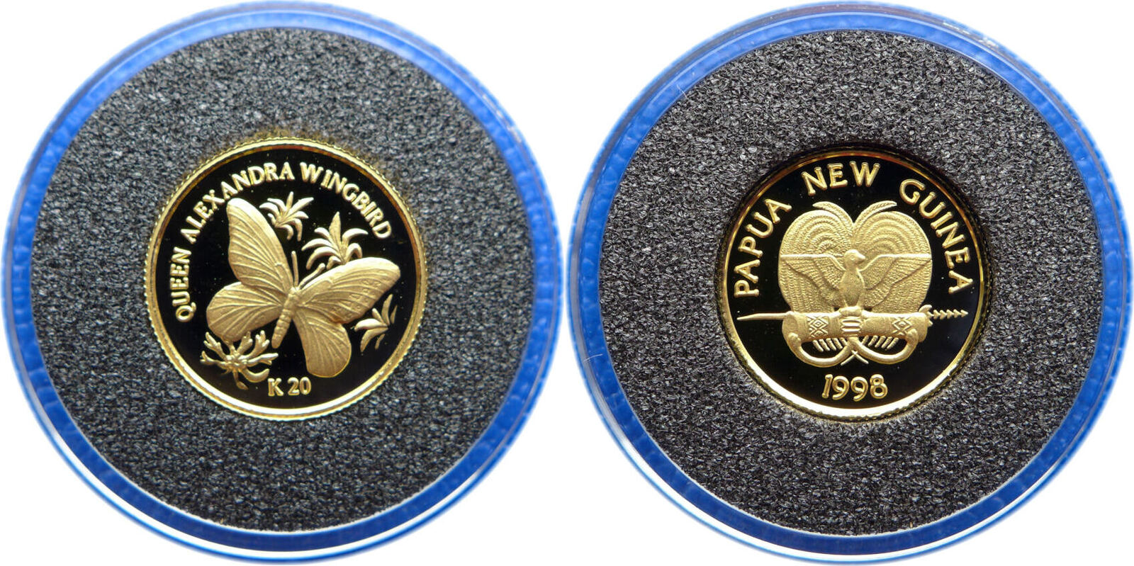 Papua-Neuguinea 20 Kina 1998 Königin Alexandra Schmetterling - Queen ...