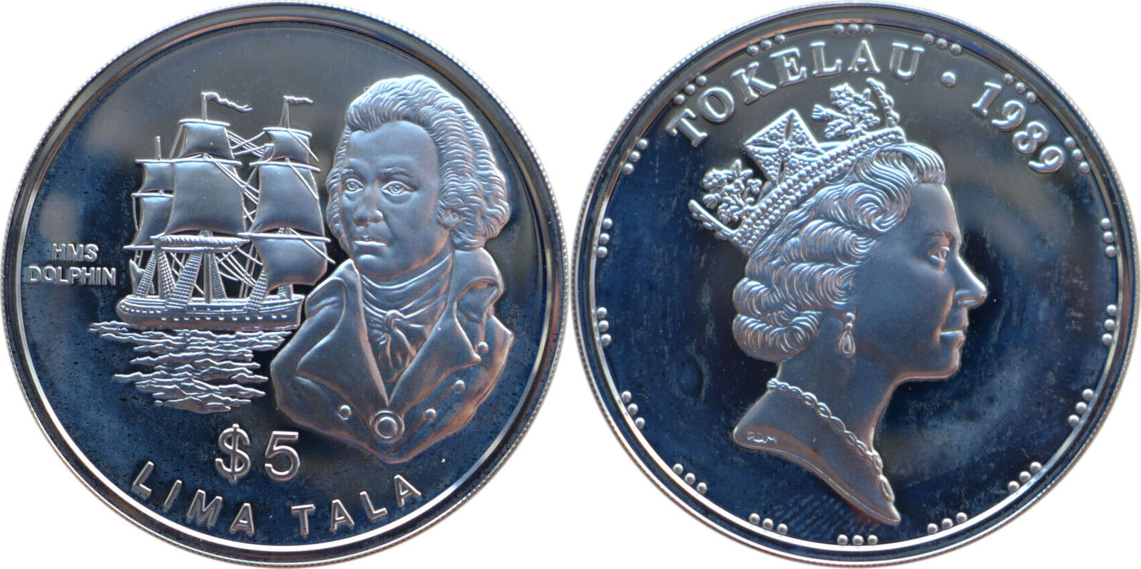 Tokelau 5 Lima Tala 1989 Kapitän Johan Byron - HMS Dolphin PP ...