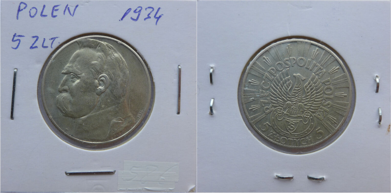 Polen 5 Zloty 1934 Jozef Pilsudski (1934-1938) ss-vz | MA-Shops