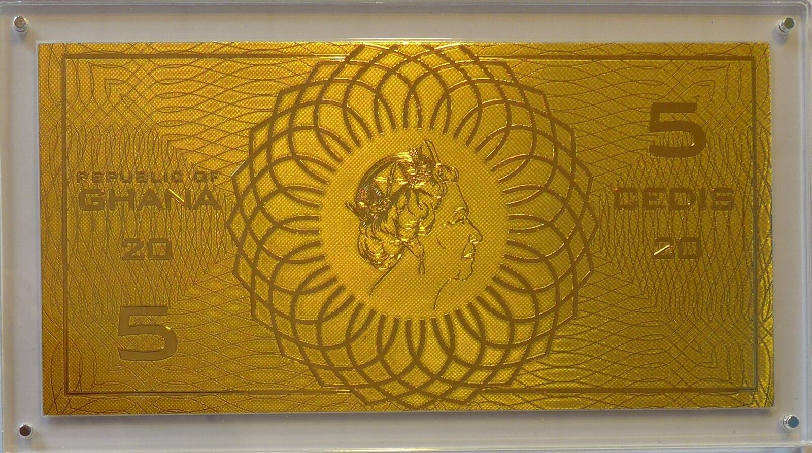 Ghana 5 Cedis 2020 Golden Banknotes - Alpine Ibex/Alpensteinbock ...