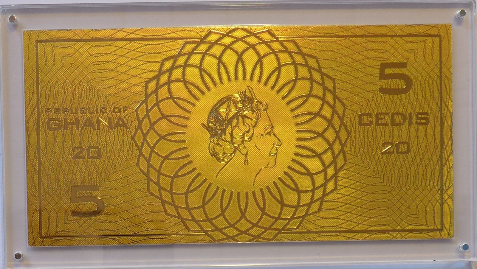Ghana 5 Cedis 2020 Golden Banknotes - African Elephant/Afrikanischer ...