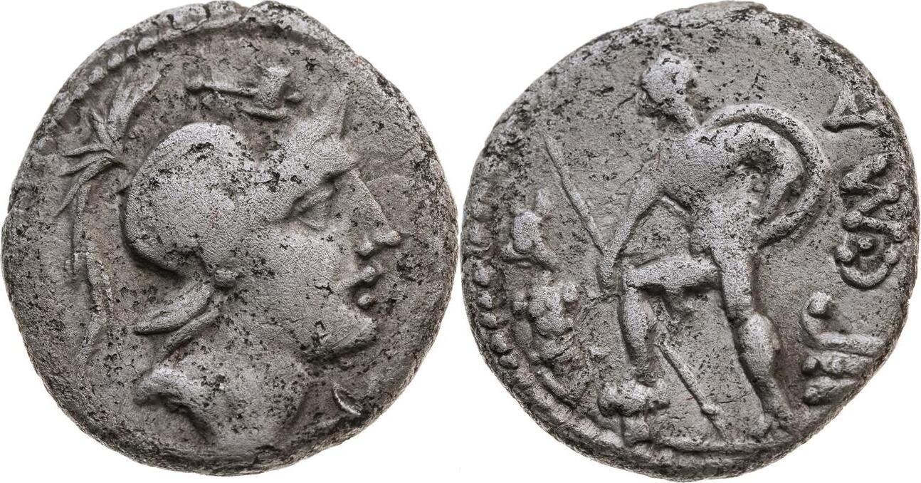 RÖMER Denar Rom Caius Malleolus, Aulus Postumius Albinus und Lucius ...