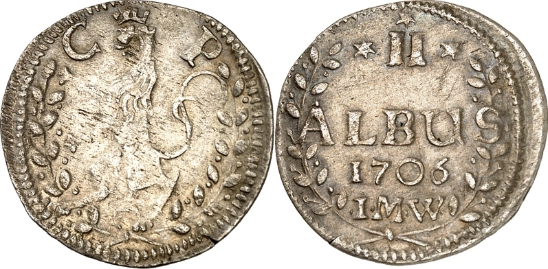 Pfalz, Kurlinie 2 Albus 1704 Johann Wilhelm ( Jan Wellem ) 1690-1716 ...