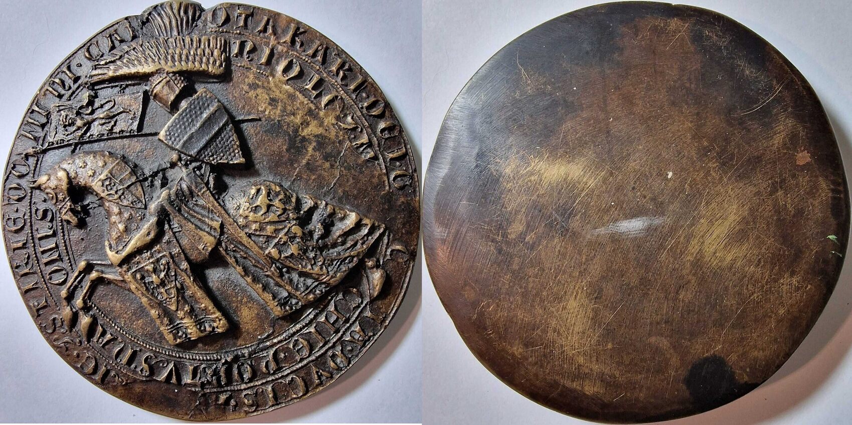 Historical Medal n.d. (20th century) Large bronze royal seal of the ...