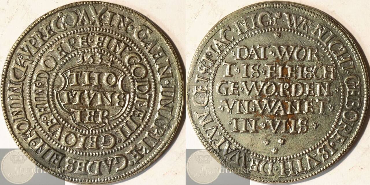 Germany Historical Medal 1534 (later cast) Münster: Later cast of a ...