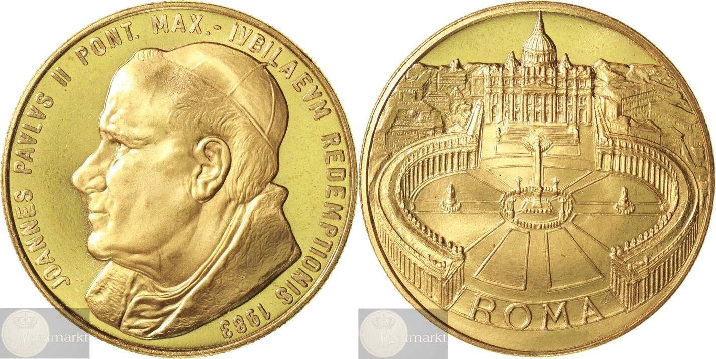 Papal States / Vatican City Historical Medal 1983 Pope John Paul II ...
