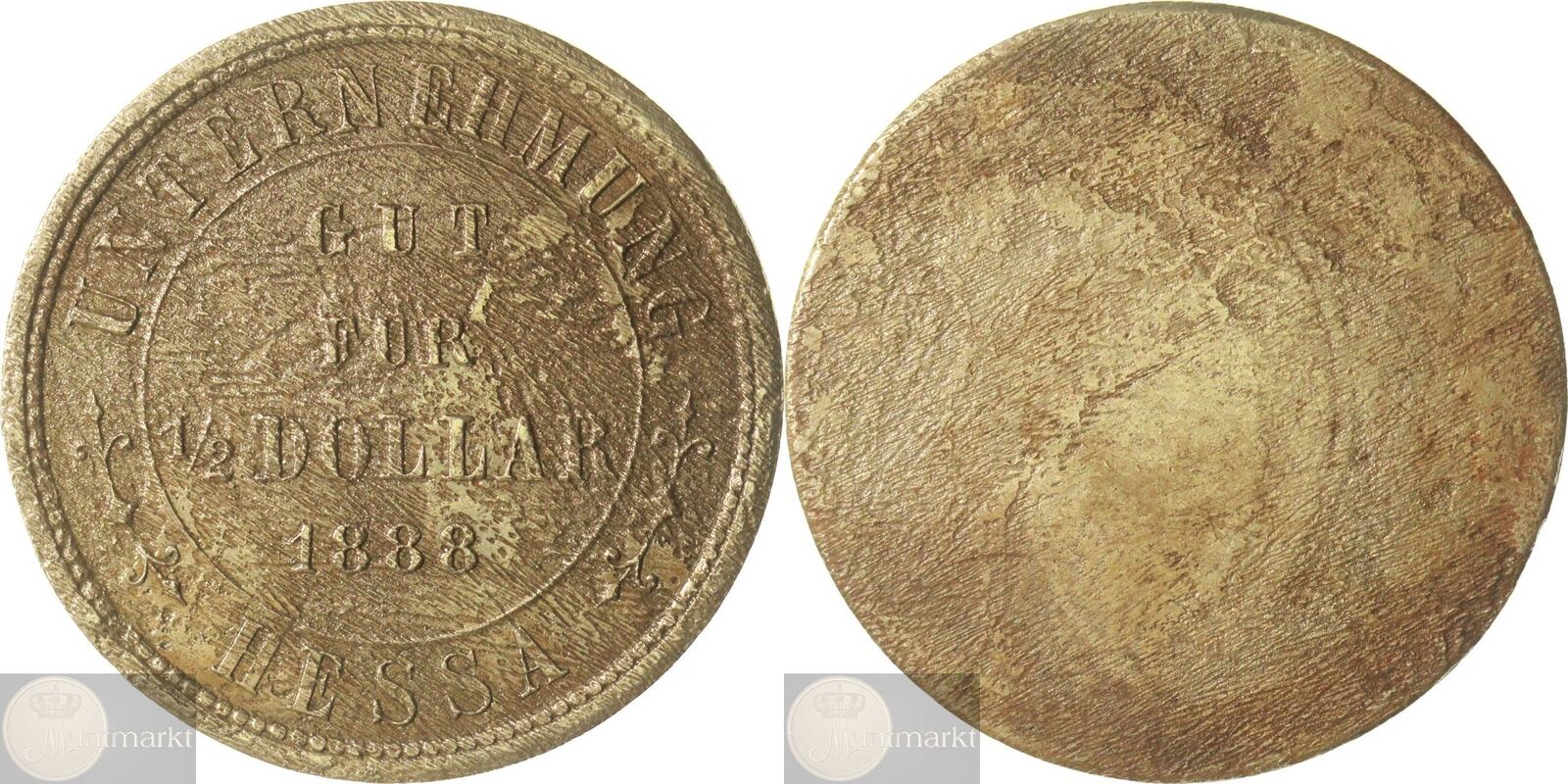Dutch East Indies / Nederlands Indië Plantation Token 1888 Plantagegeld ...