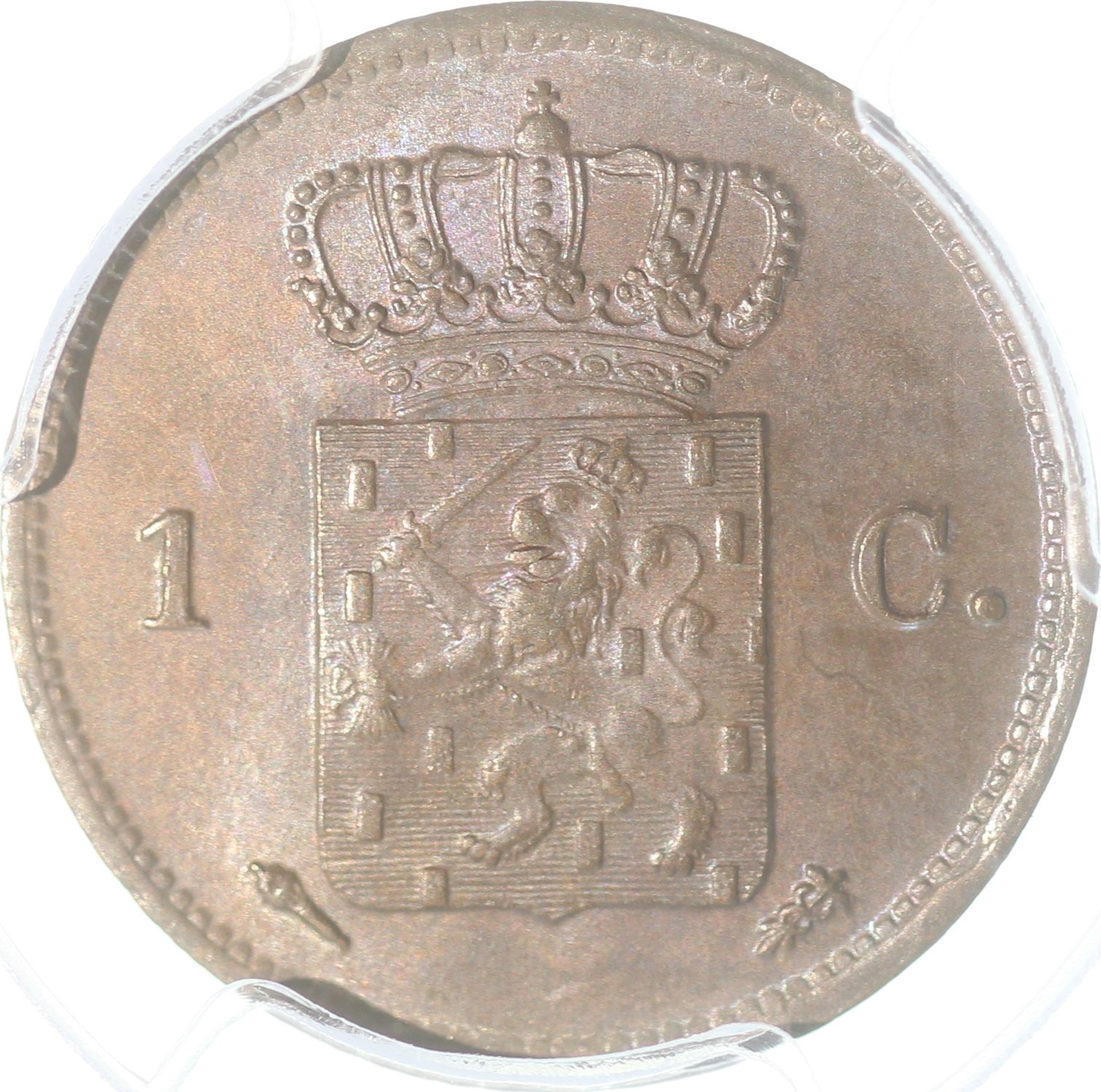 Netherlands Willem I - 1 cent 1828 Utrecht PCGS MintState 63 BrowN | MA ...