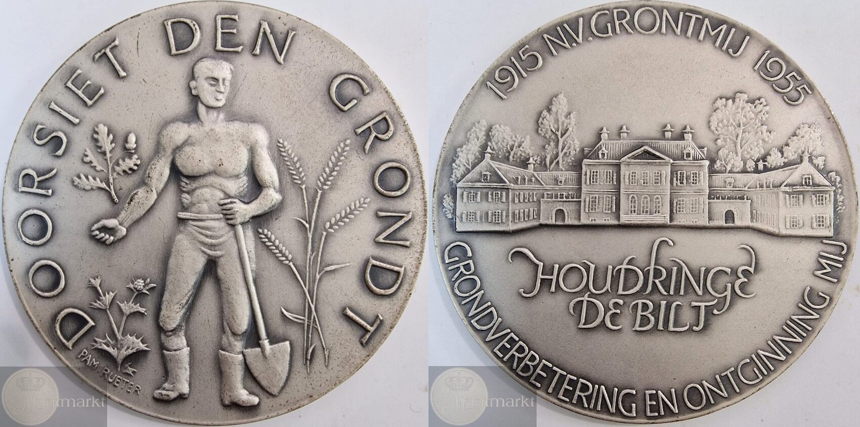 Koninkrijk der Nederlanden Historiepenning 1955 40-Jarig bestaan van de ...