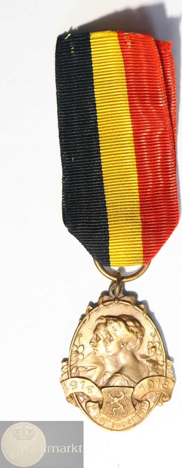 België Historiepenning 1918 Lommel: Draagpenning Eerste Wereldoorlog ...