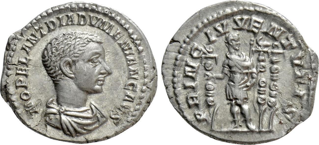 Römische Kaiserzeit DIADUMENIAN (Caesar, 217-218). Denarius. Rome. | MA ...