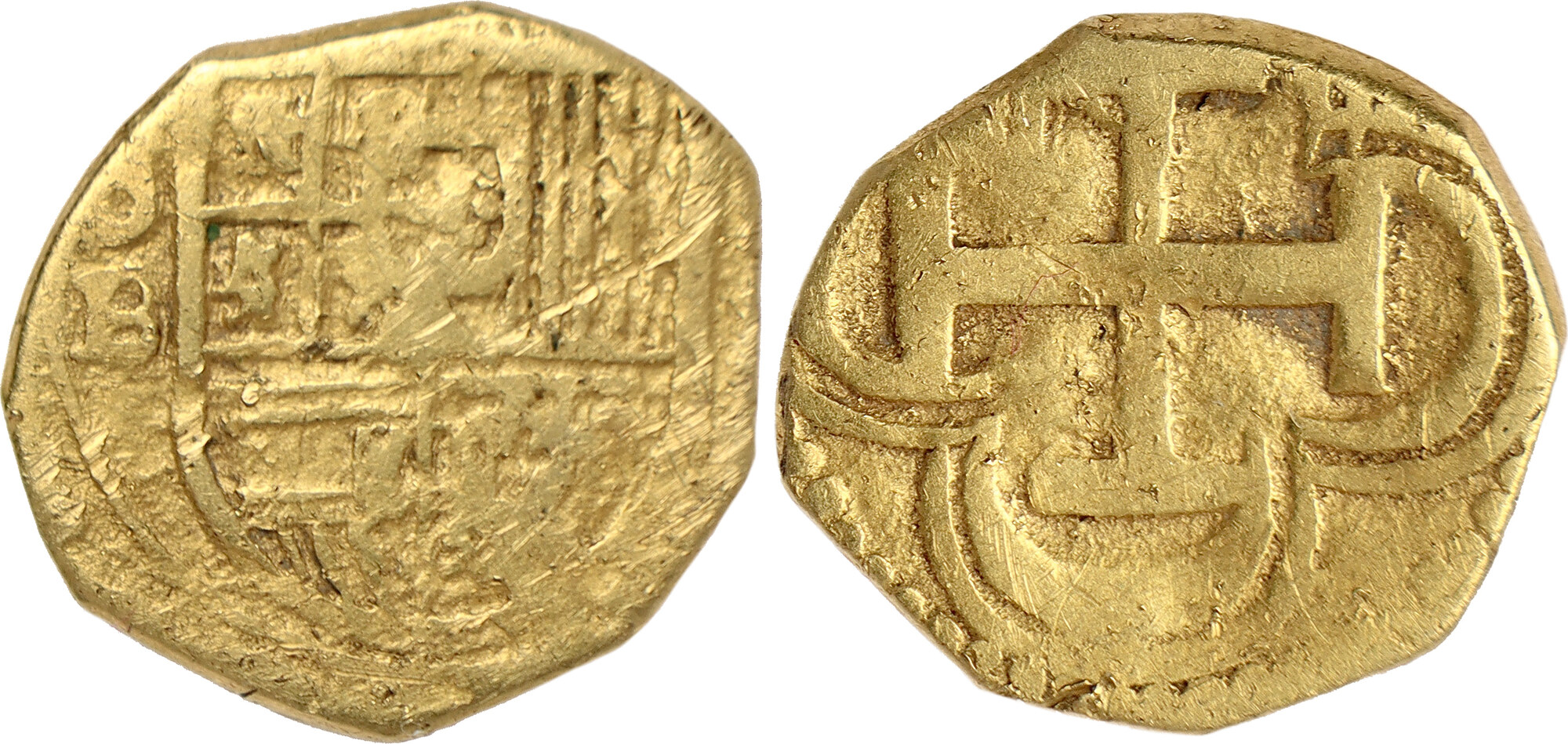 Spain Cob 1 Escudo n.d. (1610-1621) Felipe III - Sevilla mint - assayer ...