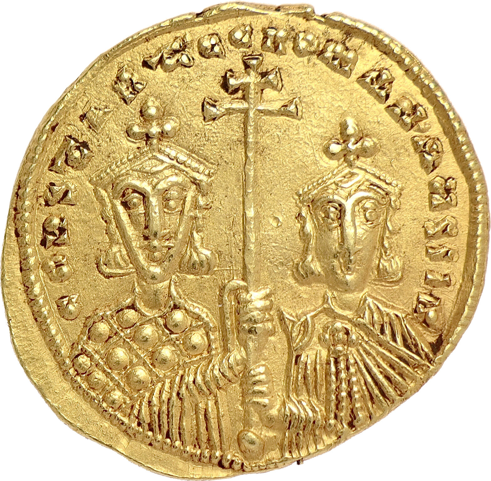 Byzantine Empire AV Solidus 945-959 AD Constantine VII Porphyrogenitus, with Romanus II ...