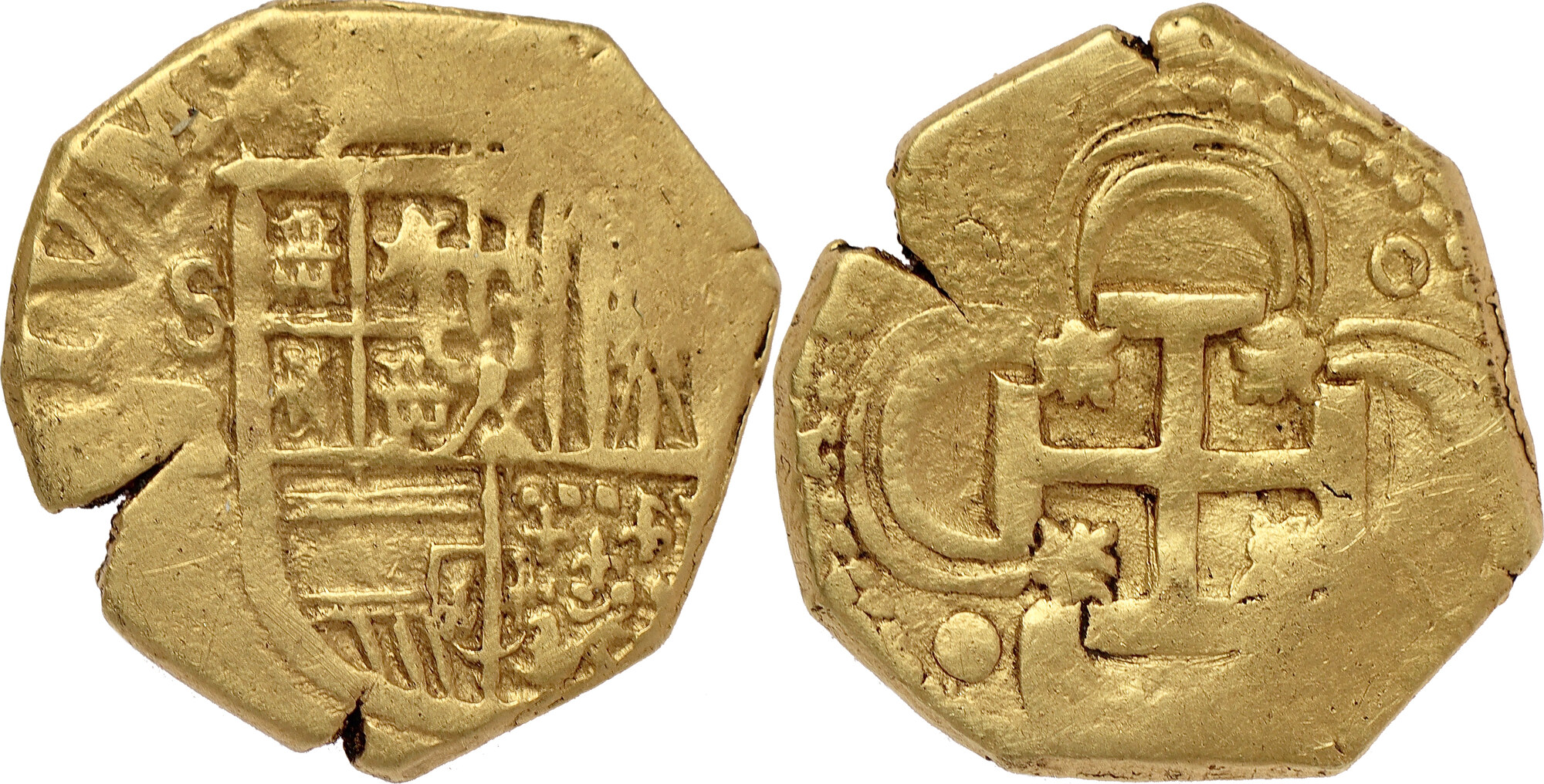 Cob 2 Escudos n.d. (1598-1612) Spain - Felipe III - Sevilla mint ...