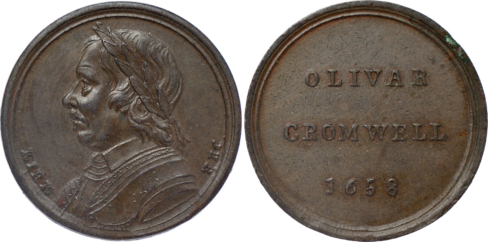 GREAT BRITAIN AE Medal dated 1658 (issued 1773) “Sentimental Magazine ...