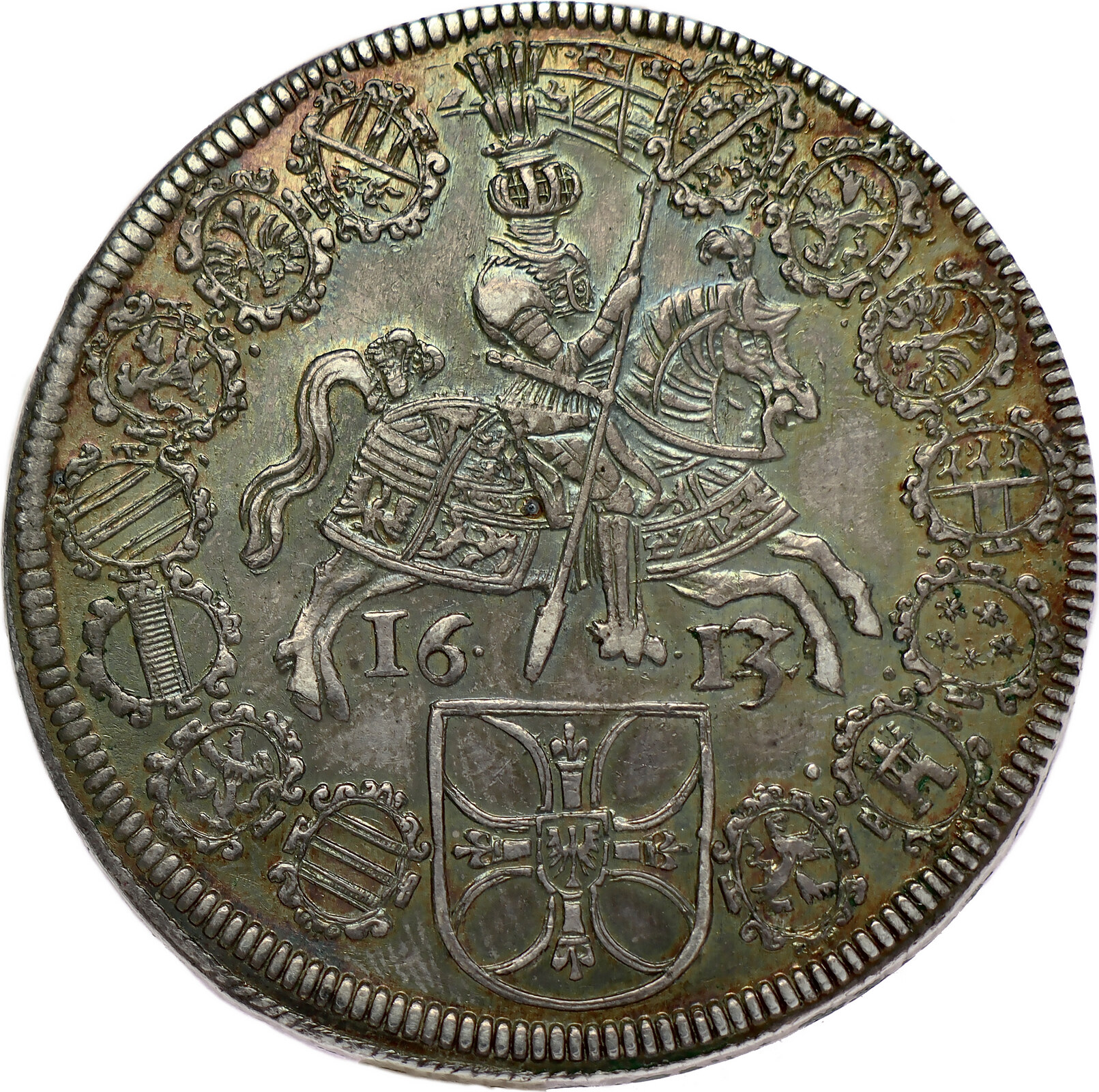 TEUTONIC ORDER AR Taler 1613 over 12 Archduke Maximilian III of ...