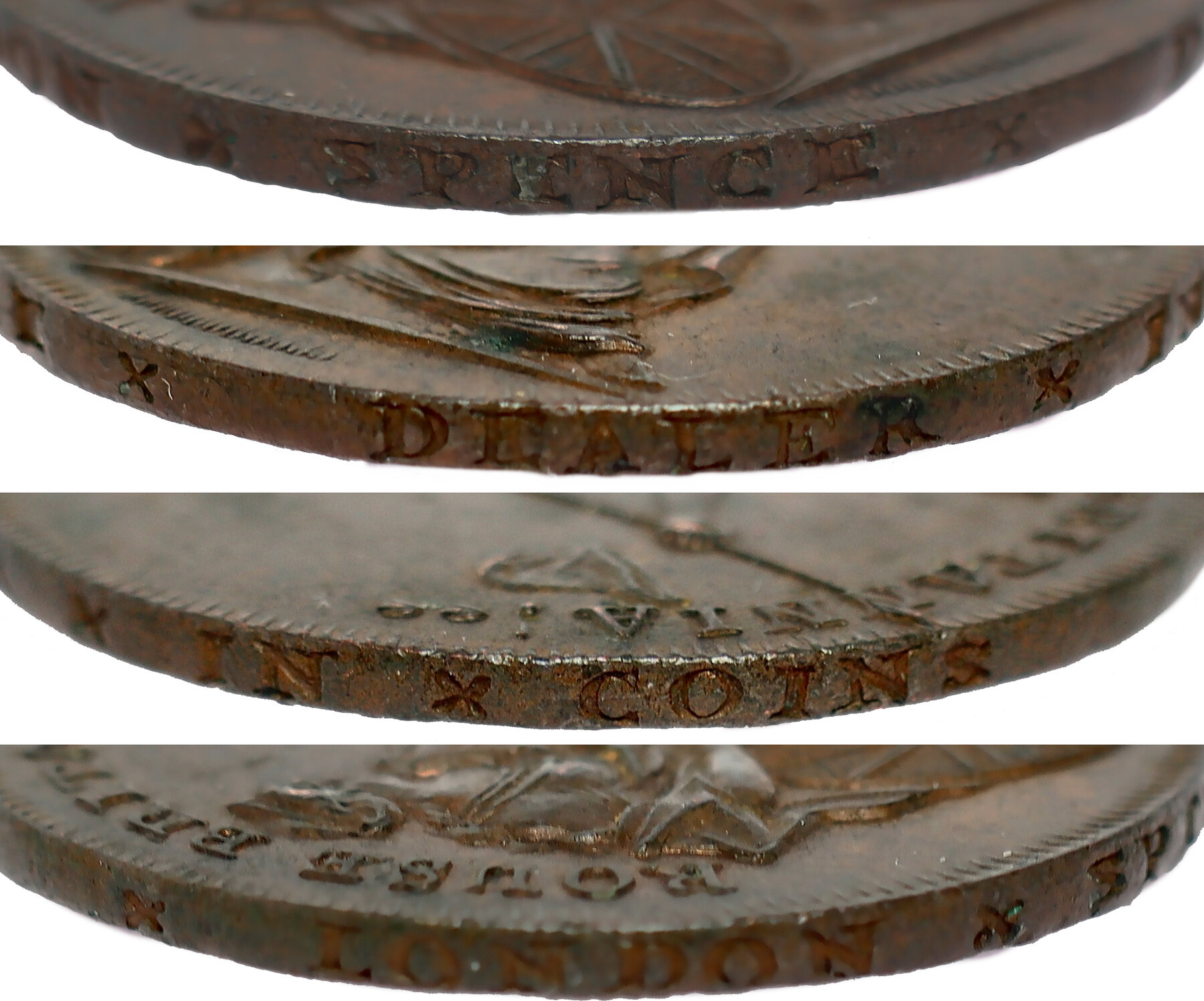 ENGLAND Halfpenny Token n.d. (c.1796) Middlesex - Little Turnstile ...