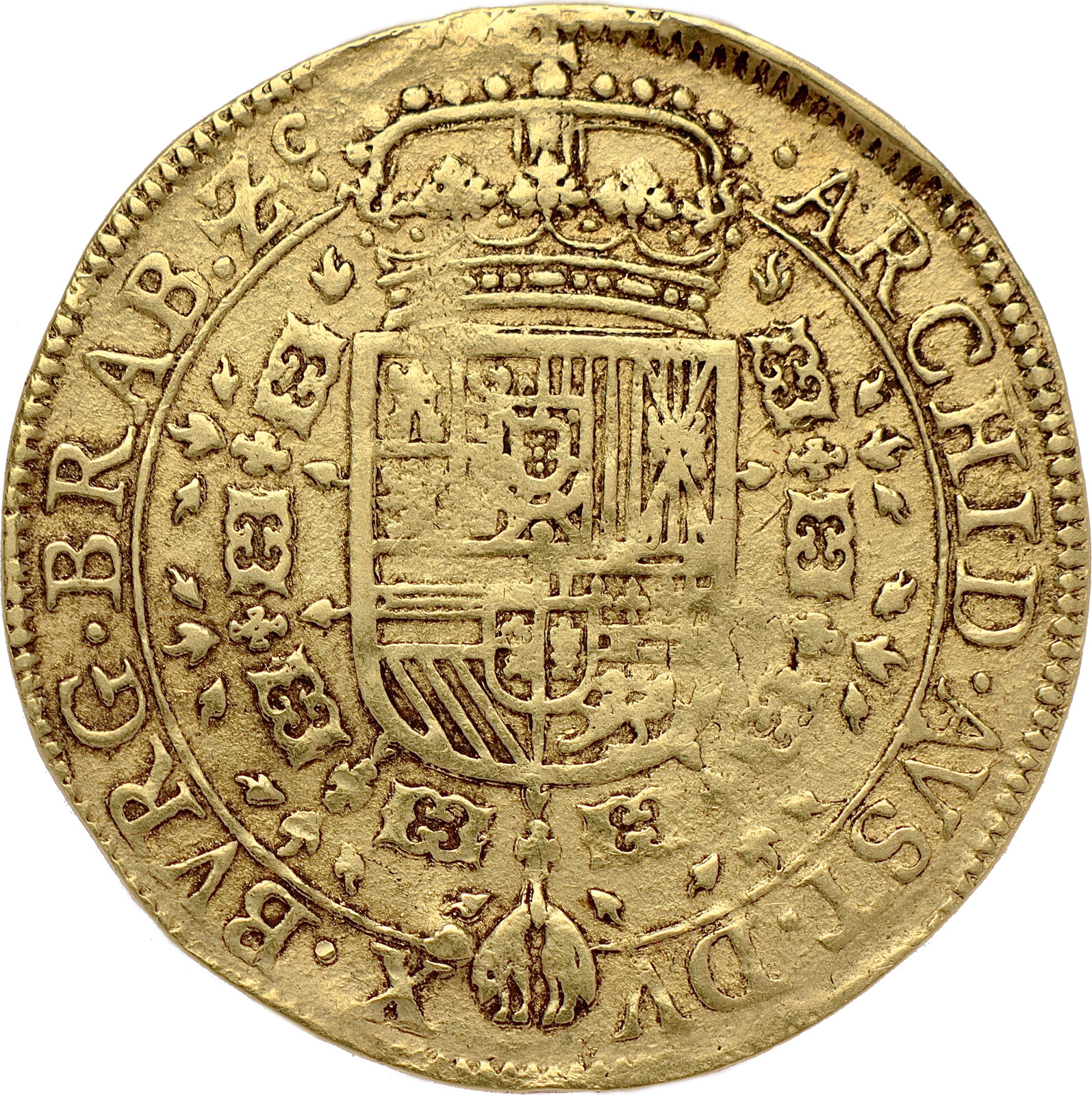 SPANISH NETHERLANDS Double Souverain 1641 Duchy of BRABANT - Philip IV ...
