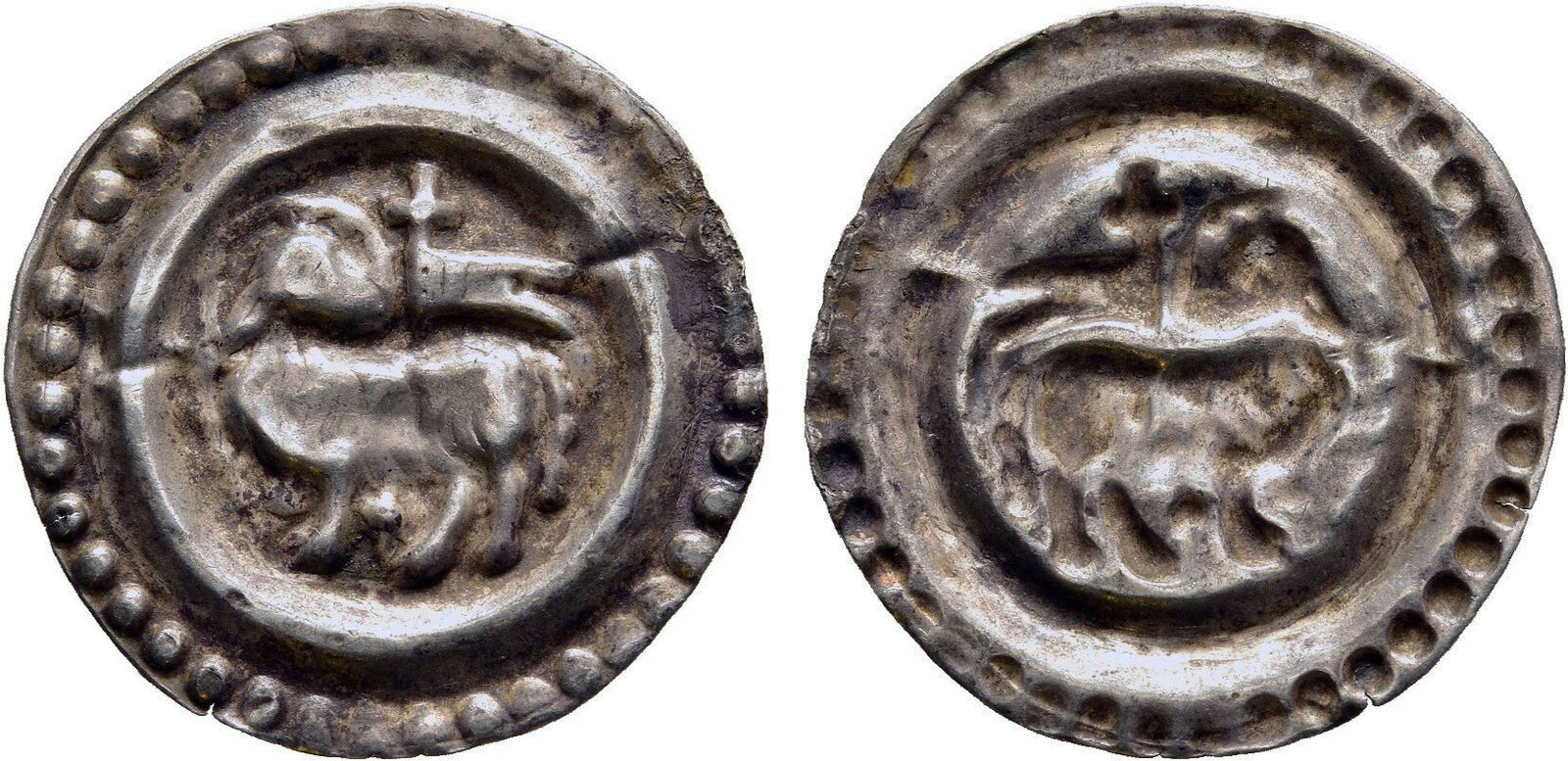 SWITZERLAND AR Bracteate Runder Pfennig n.d. (after 1295) SANKT GALLEN ...