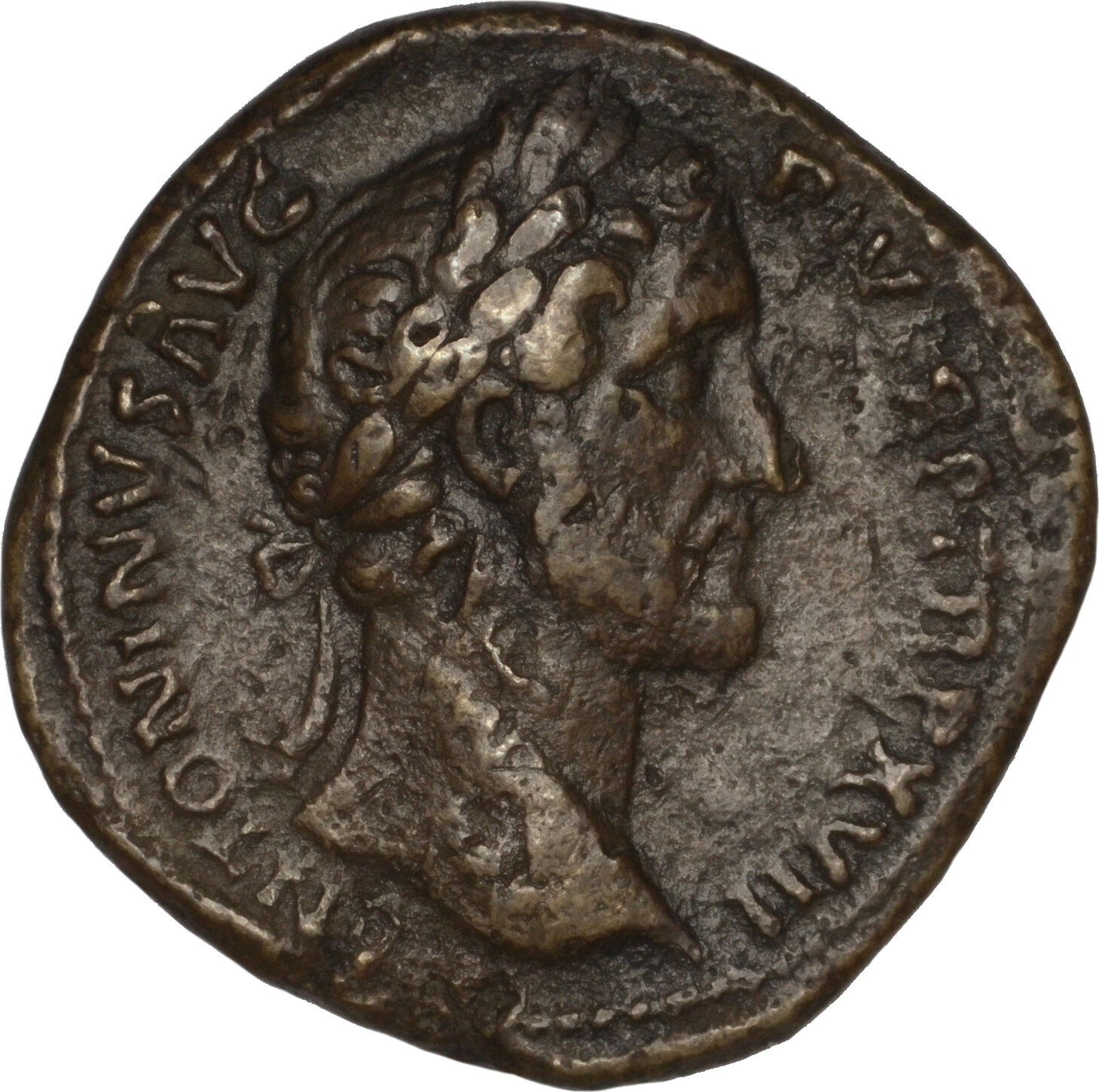 ROMAN EMPIRE Æ Sestertius 153-154 AD Antoninus Pius fast ss | MA-Shops
