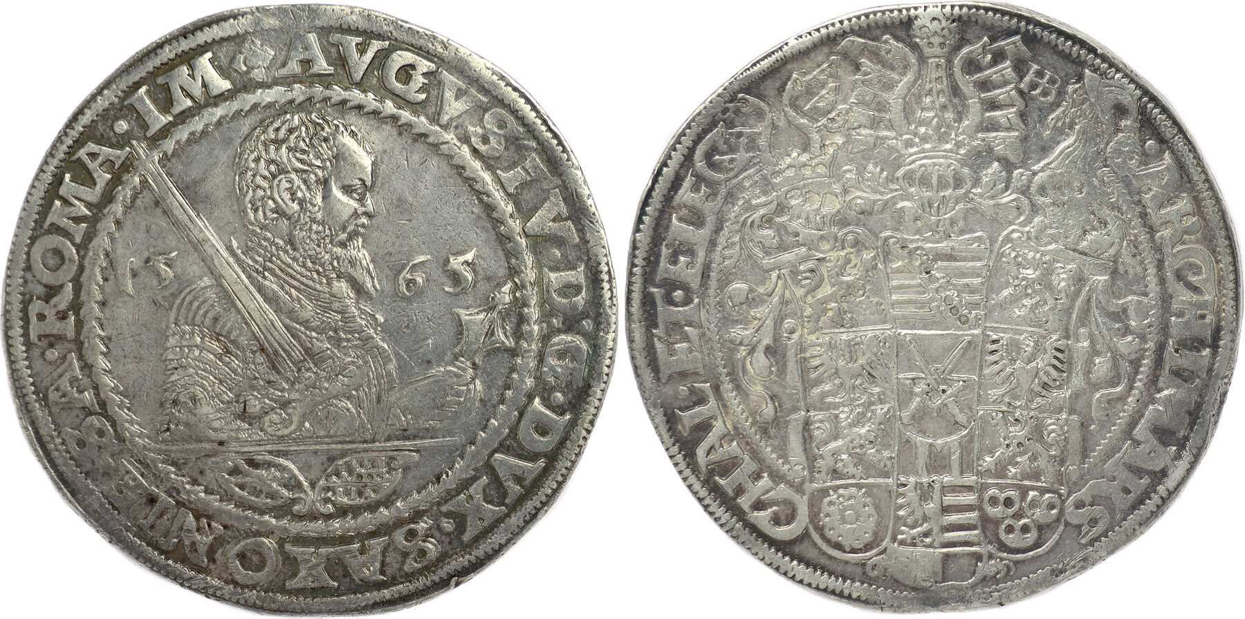 German States Taler 1565 Electorate of Saxony (Albertinian Line ...