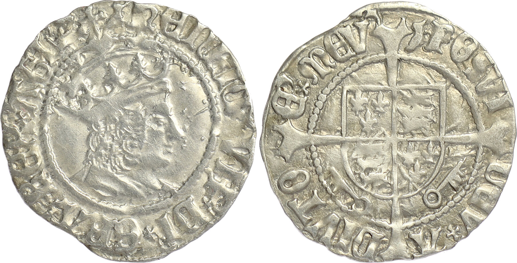 England Halfgroat 1504-9 Henry VII - York - Bishop Bainbridge - mm ...