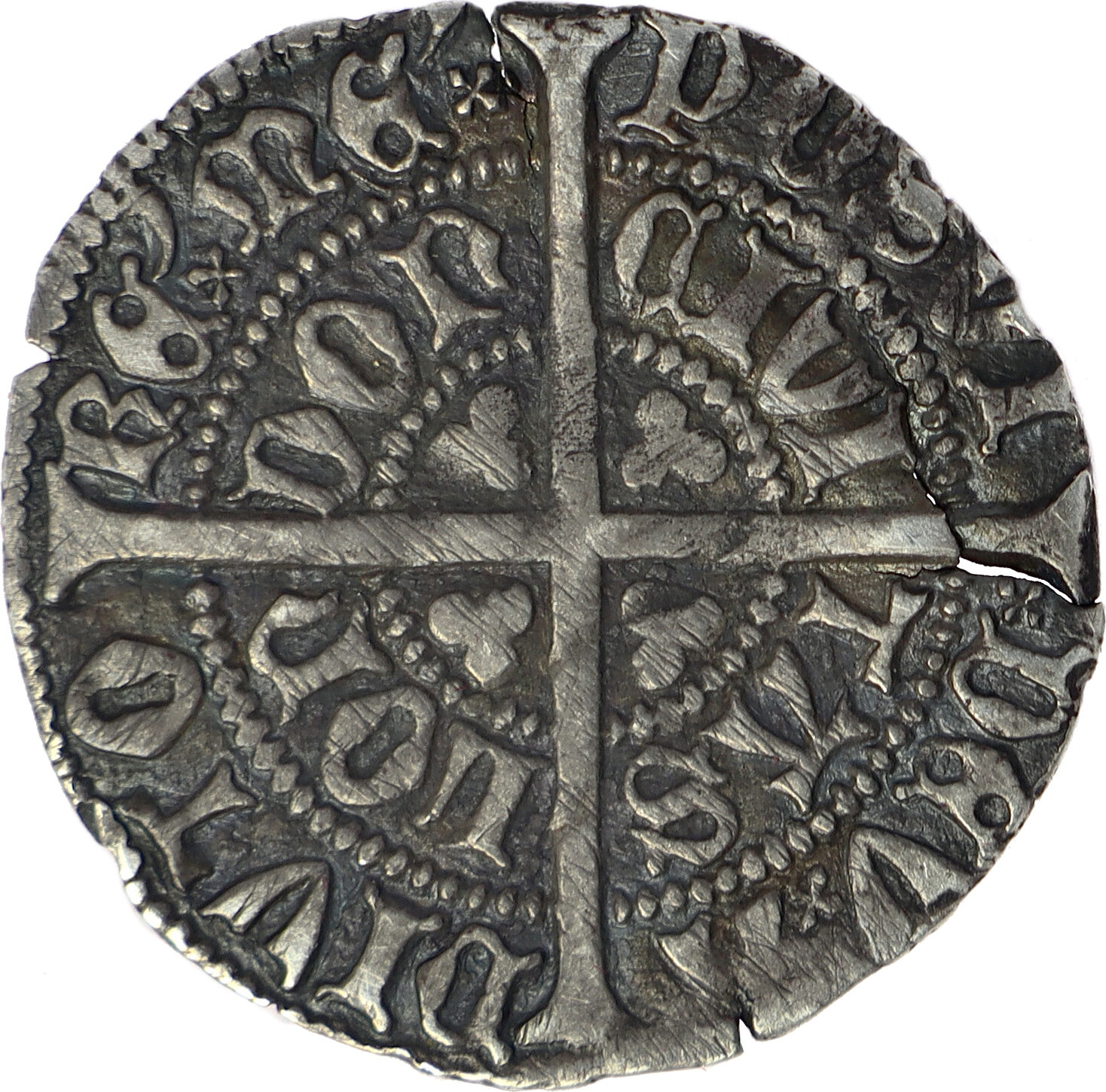 England Halfgroat n.d. (1413-22) Henry V - Tower mint - mm. pierced ...
