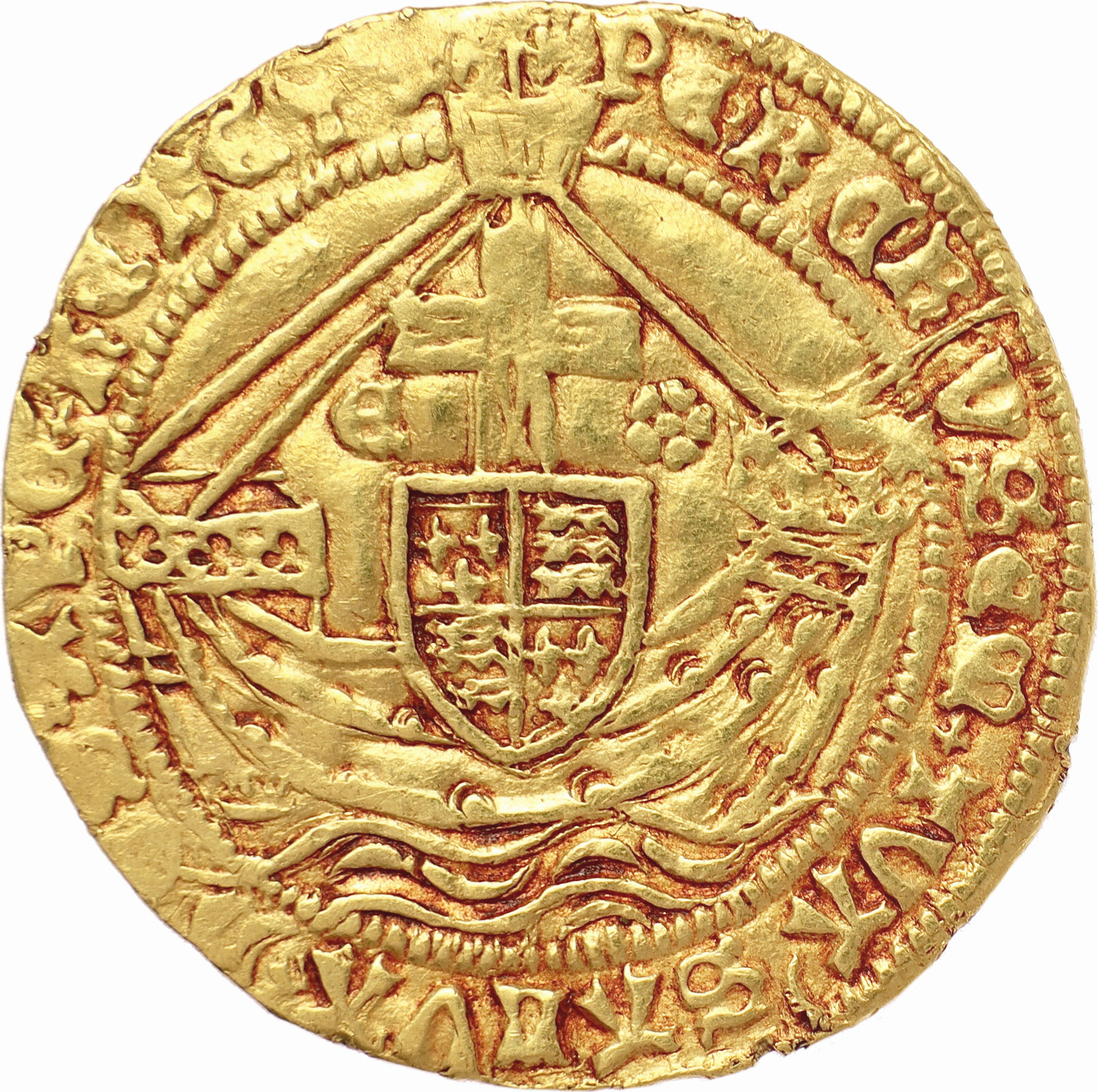 ENGLAND AV Angel n.d. (1471-1472) Edward IV, Second Reign ss+ | MA-Shops