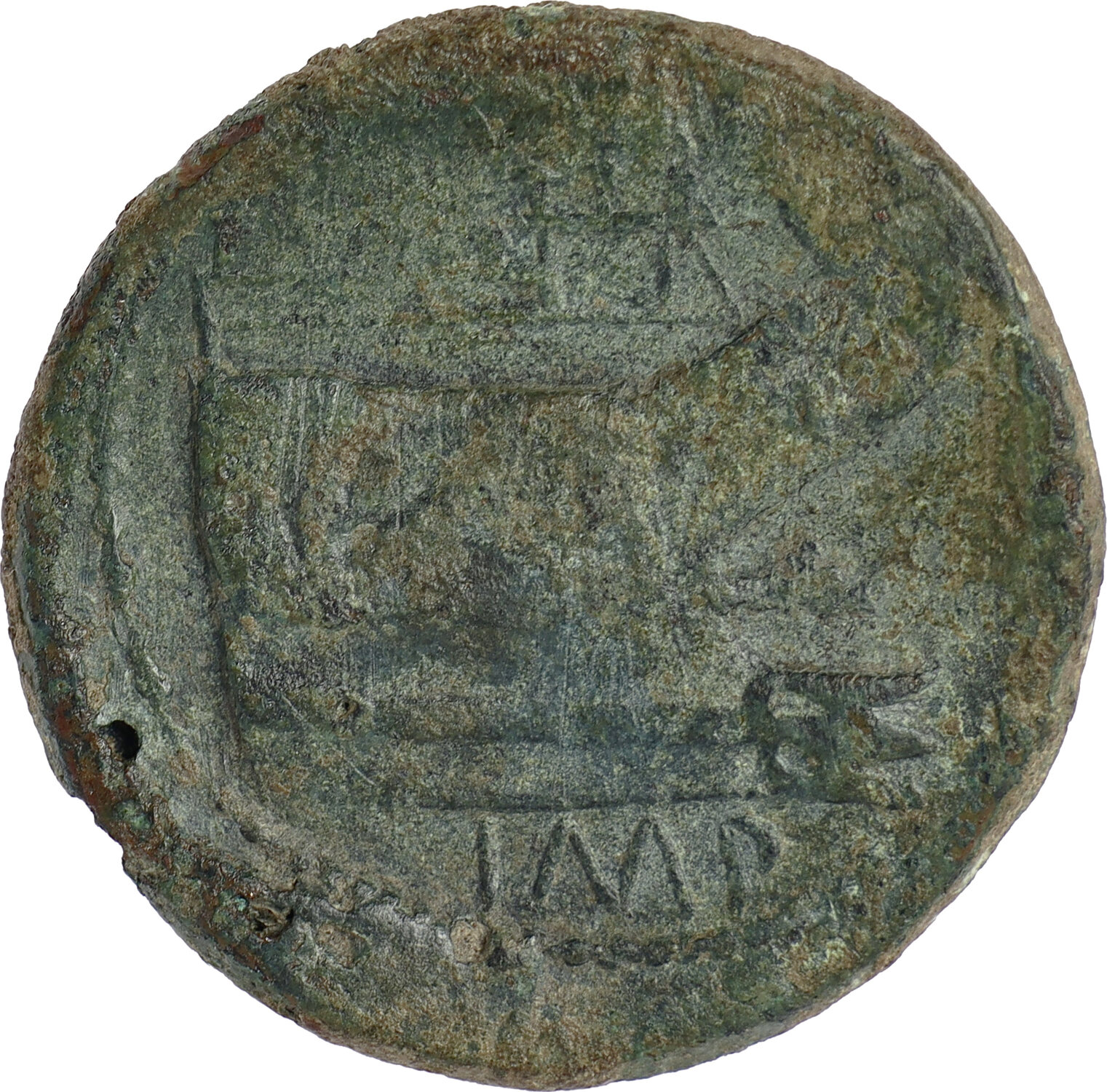 Roman Republic (Imperatorial) AE As 45 BC Sextus Pompeius Magnus Pius ...