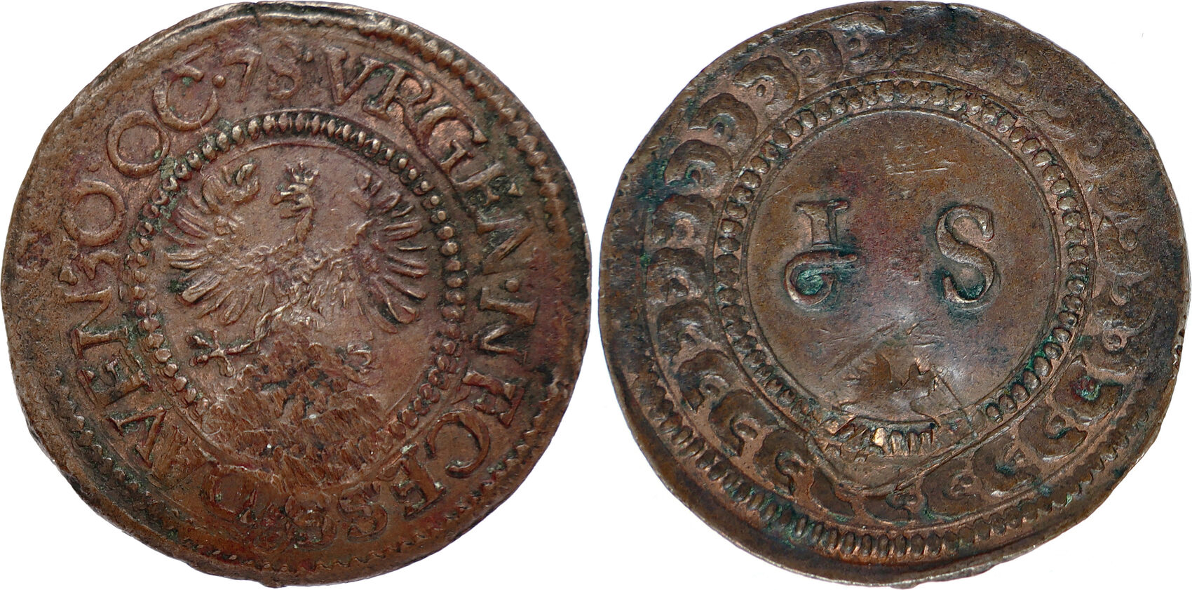 Northern Netherlands 1/2 Stuiver 1578 Province of Overijssel - city of ...