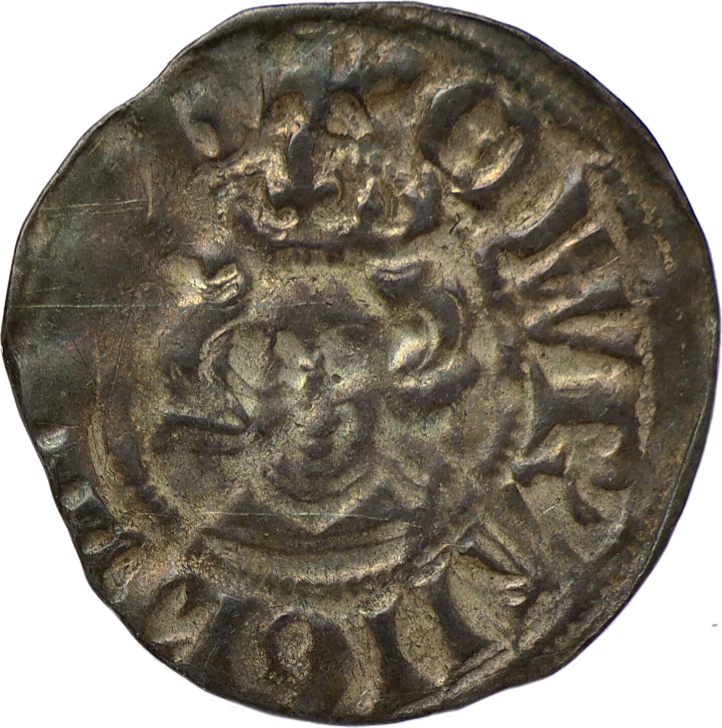 England Penny n.d. (1282-9) Edward I - Canterbury ss+, dunkle l ...
