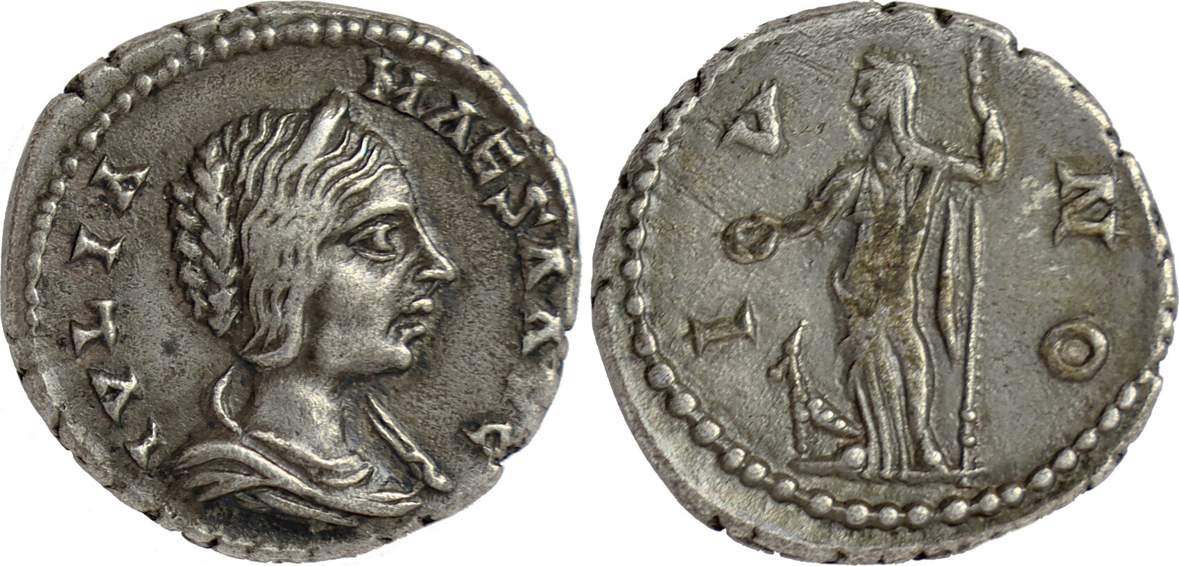 Roman Empire (Provincial) AR Denarius 218-220 AD Julia Maesa - Antioch ...