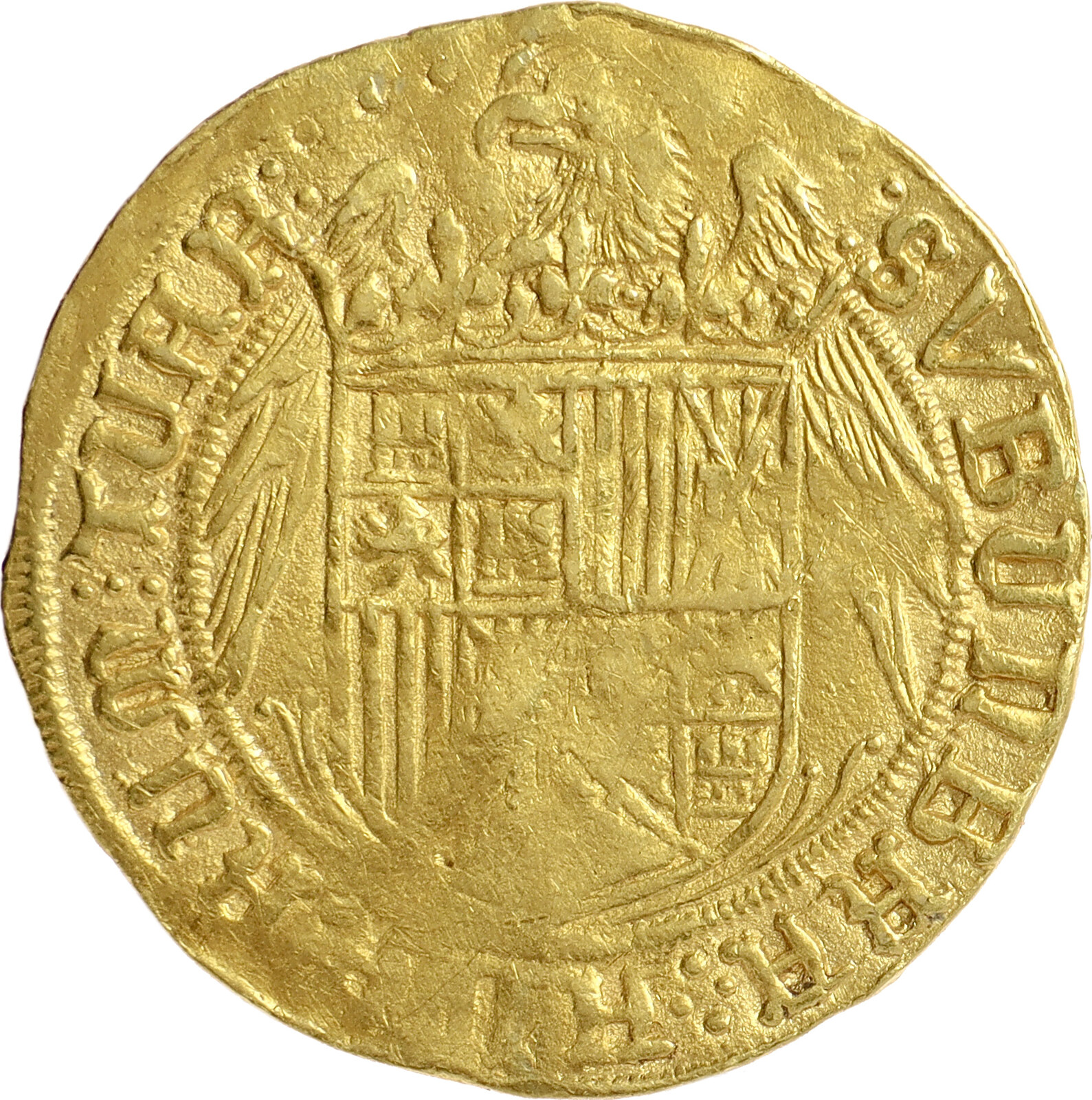 Spain Double Excelente n.d. (1497-1504) Ferdinand & Isabella - Sevilla ...