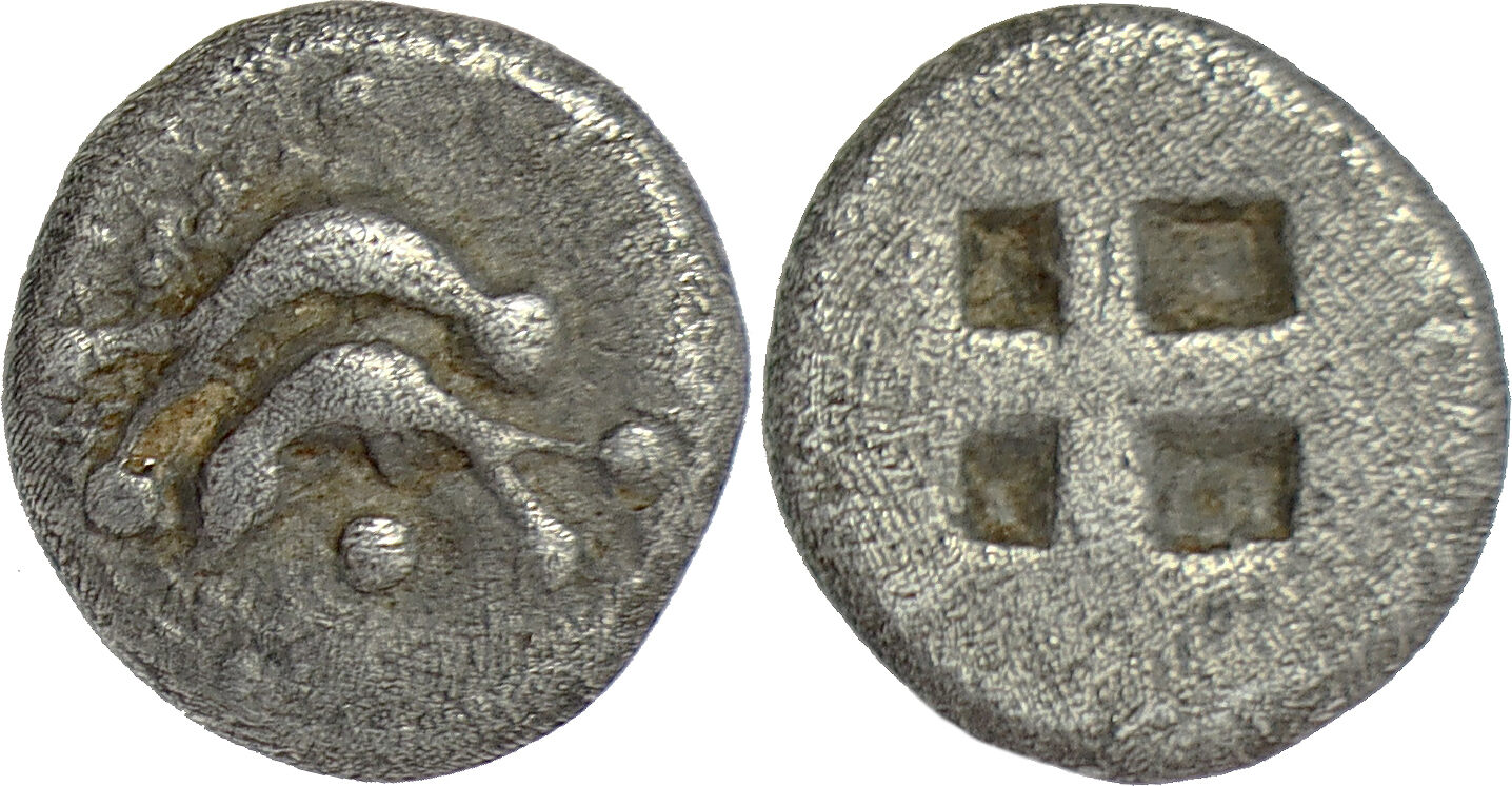 ANCIENT GREECE AR Obol 435-411 B.C. Islands off Thrace - Thasos ss | MA ...