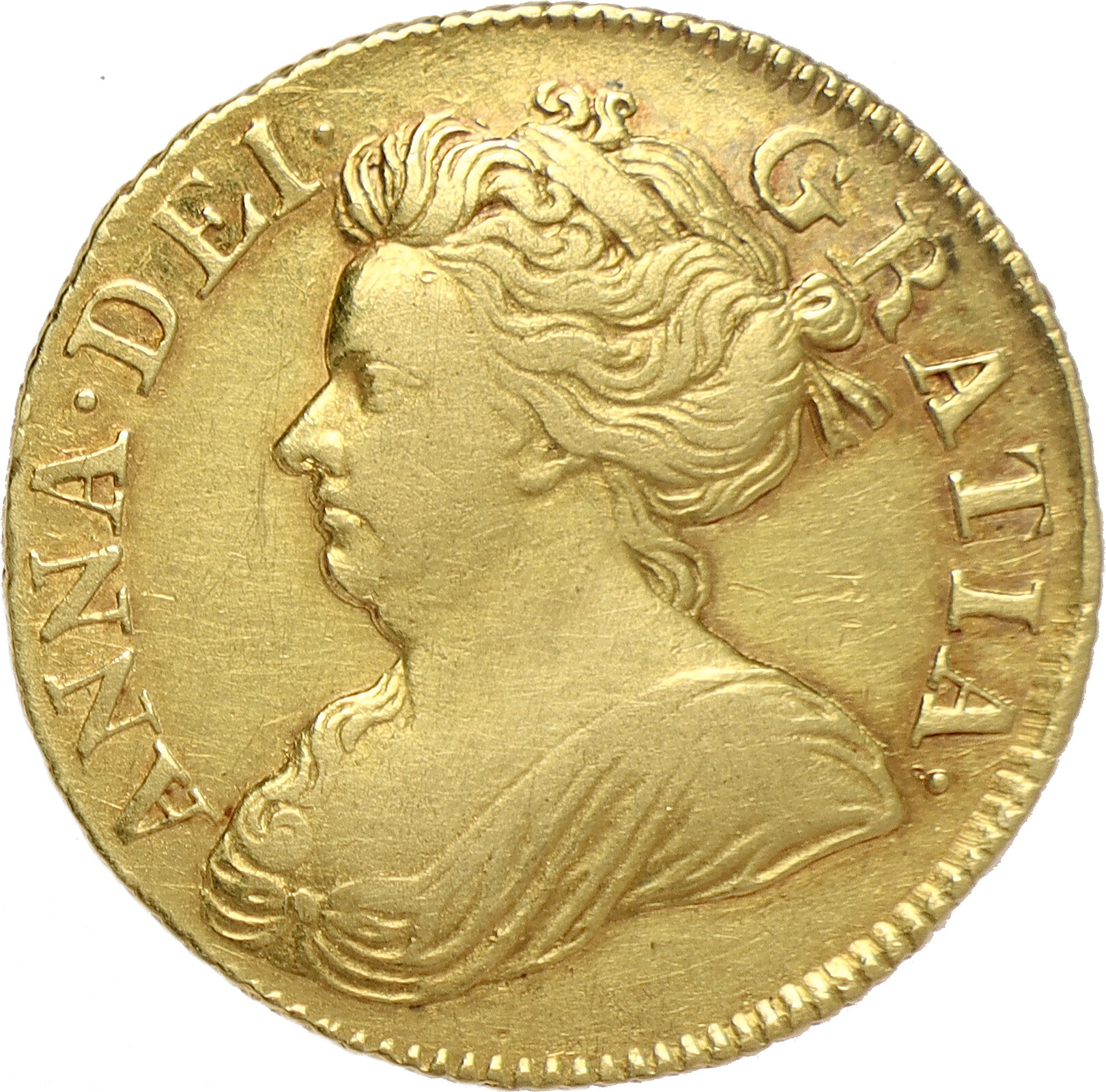 GREAT BRITAIN Half-Guinea 1711 Queen Anne - 3rd bust fast vzgl | MA-Shops