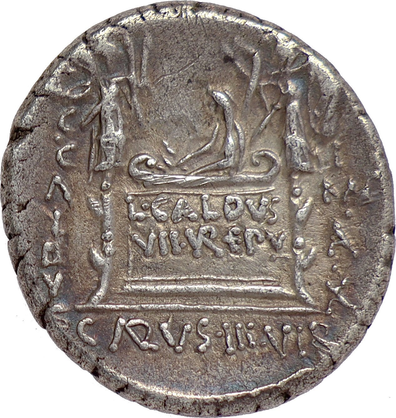 ROMAN REPUBLIC AR Denarius 51 BC Imperatorial - C. Coelius Caldus ...