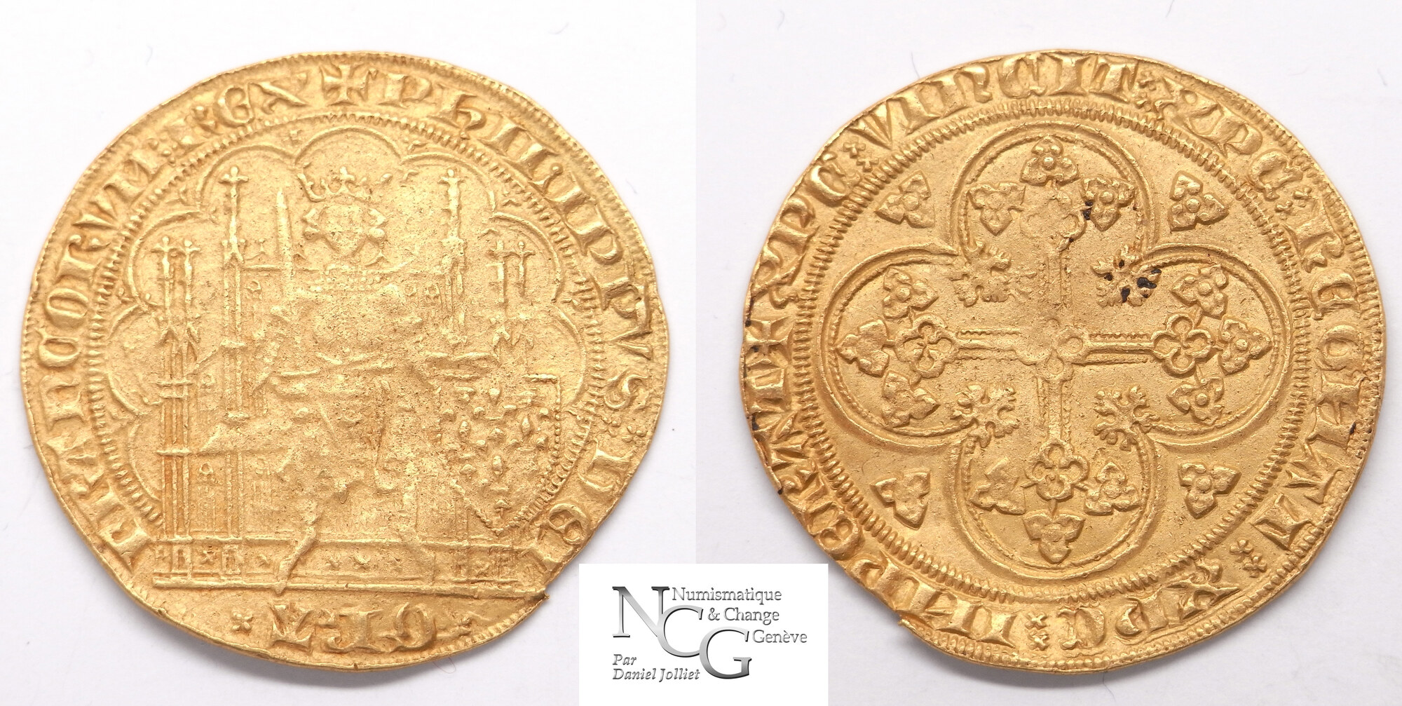 France 1328-1350 Ecu d'or à la chaise SS | MA-Shops